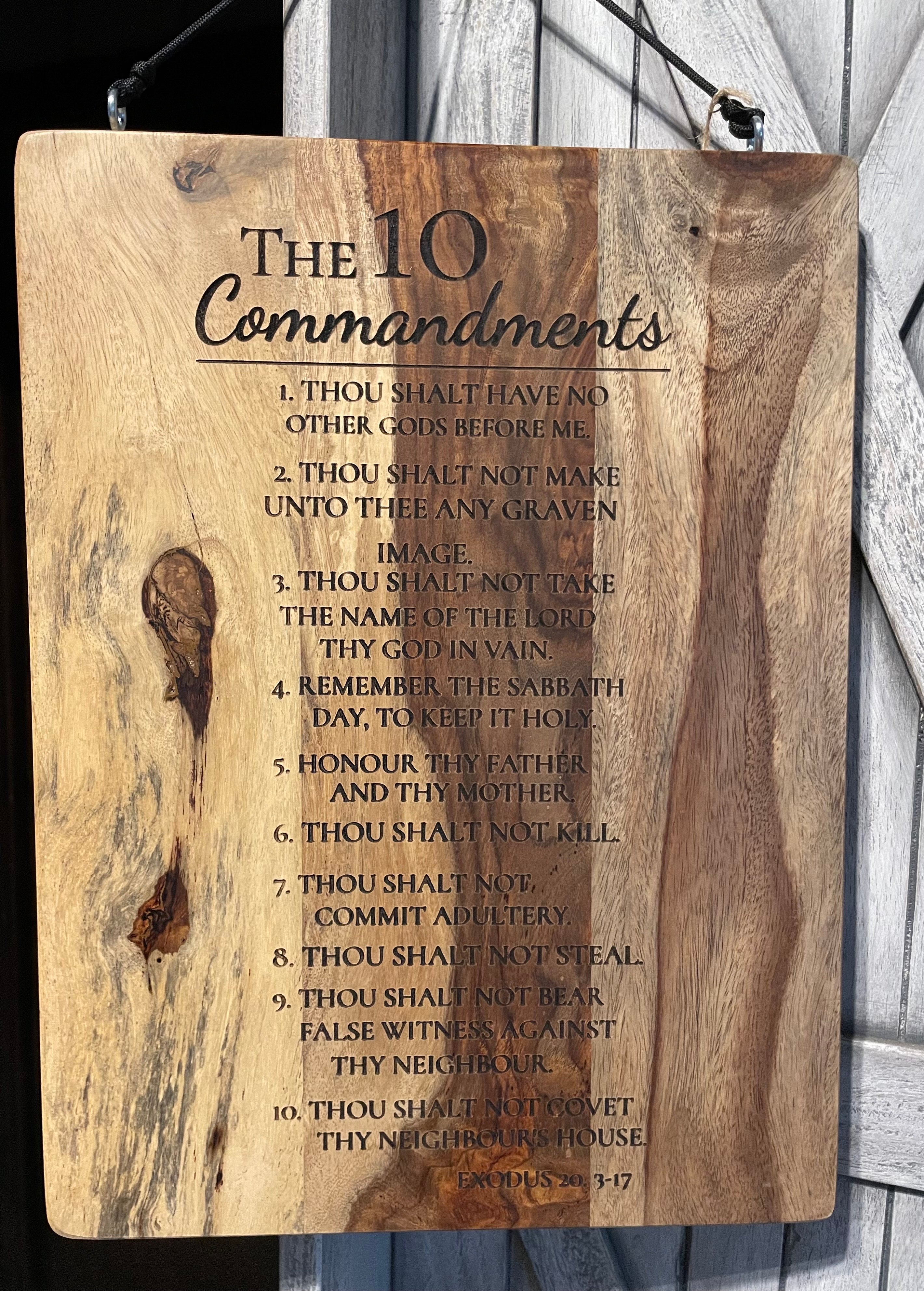 The Ten Commandments (Indian Rosewood) – Mission Gardens